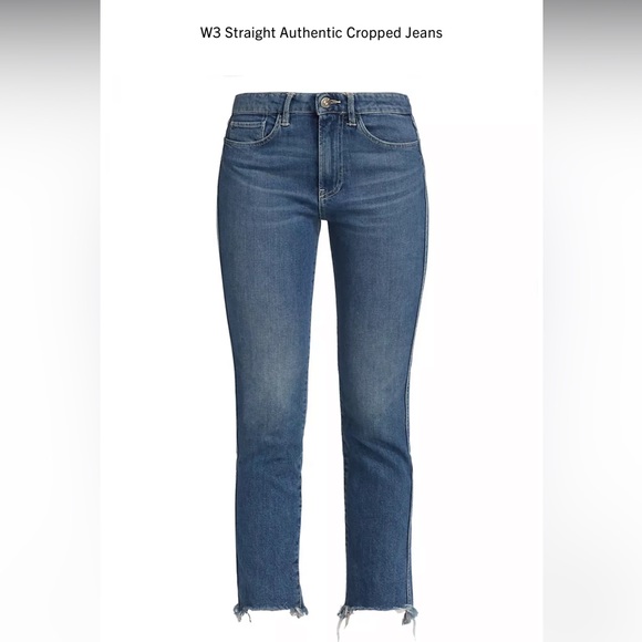 3x1 | Jeans | 3x W3 Frayed Trim Straight Leg Cropped Jeans 26 | Poshmark